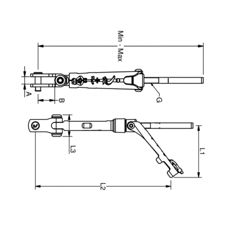 Quick Race Tuning – QRT – reinforced toggle/terminal – Blue Wave USA