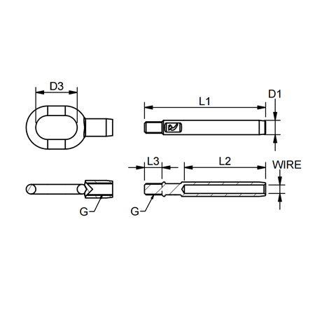 Rope Terminals – guard rail fitting – Blue Wave USA