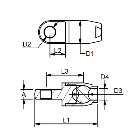 Rope Eye – Aluminium – Blue Wave USA